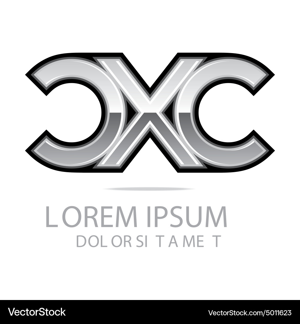 Letter xc design Royalty Free Vector Image - VectorStock