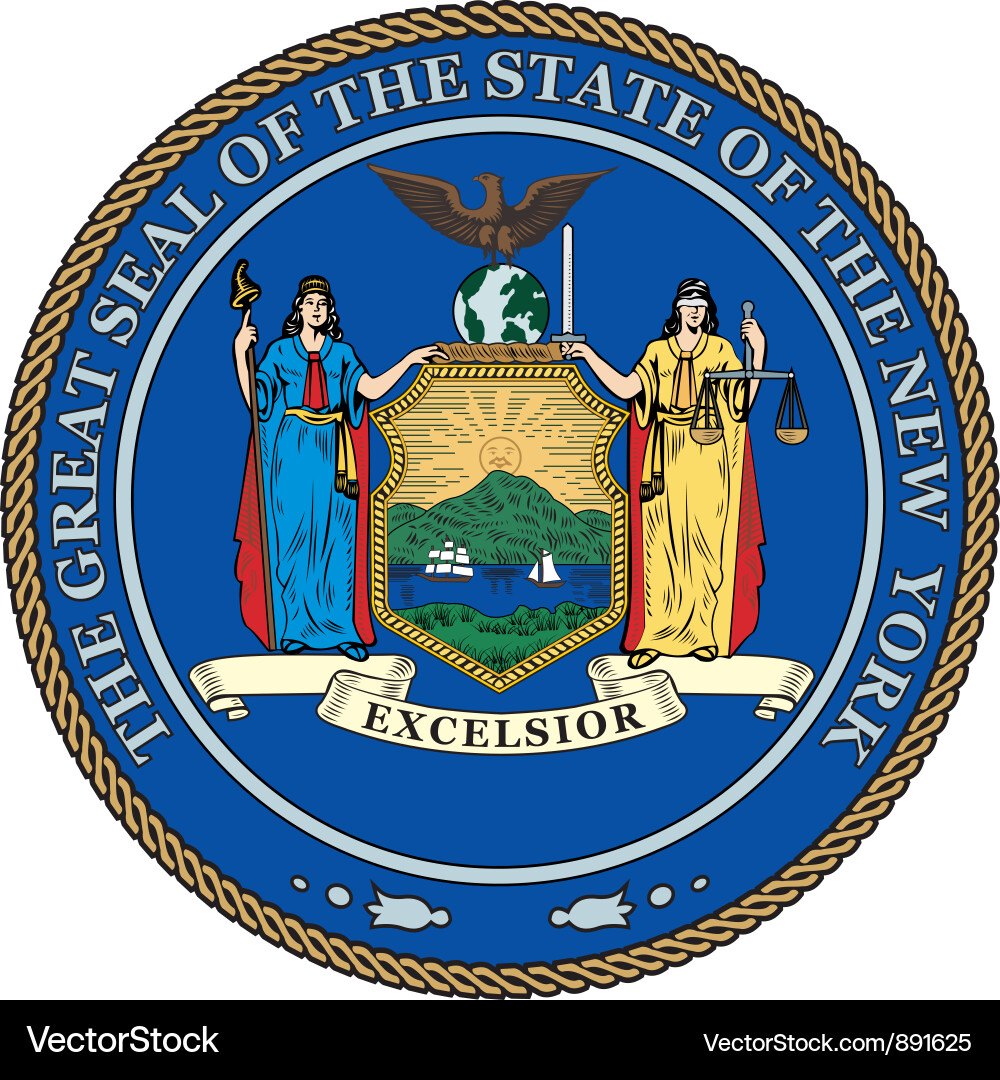 New York State Seal Royalty Free Vector Image - VectorStock