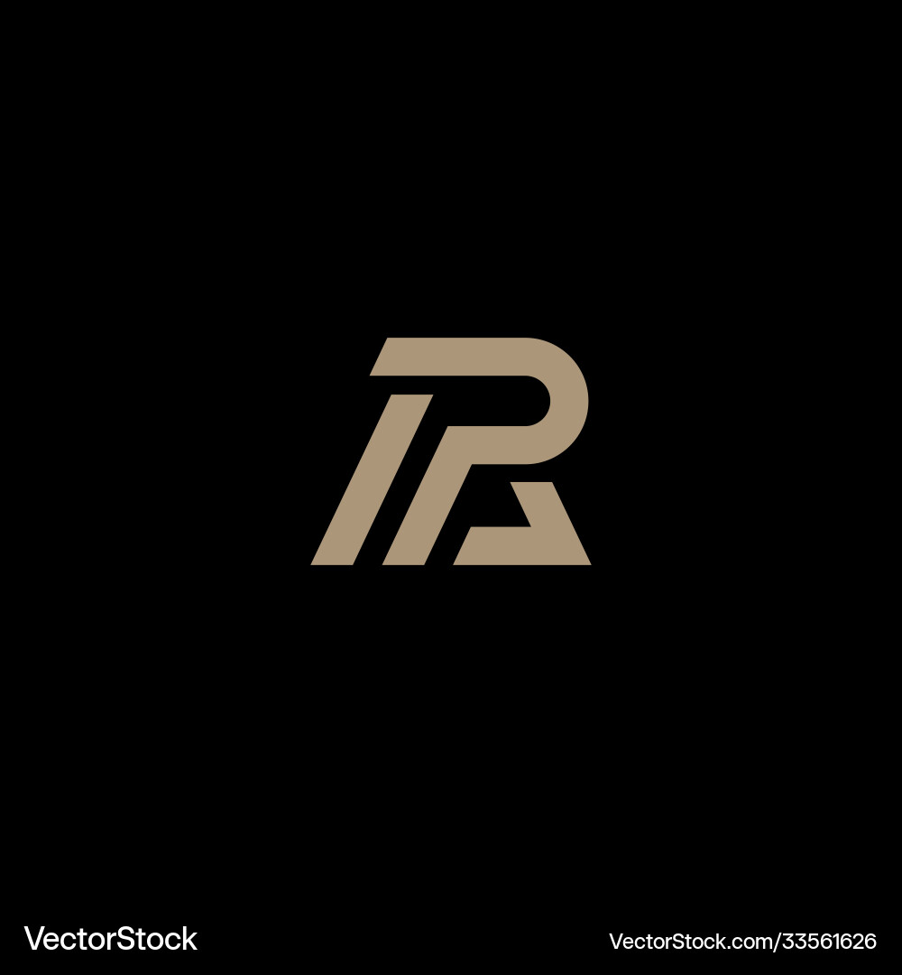 Abstract monogram letter r logo icon design Vector Image