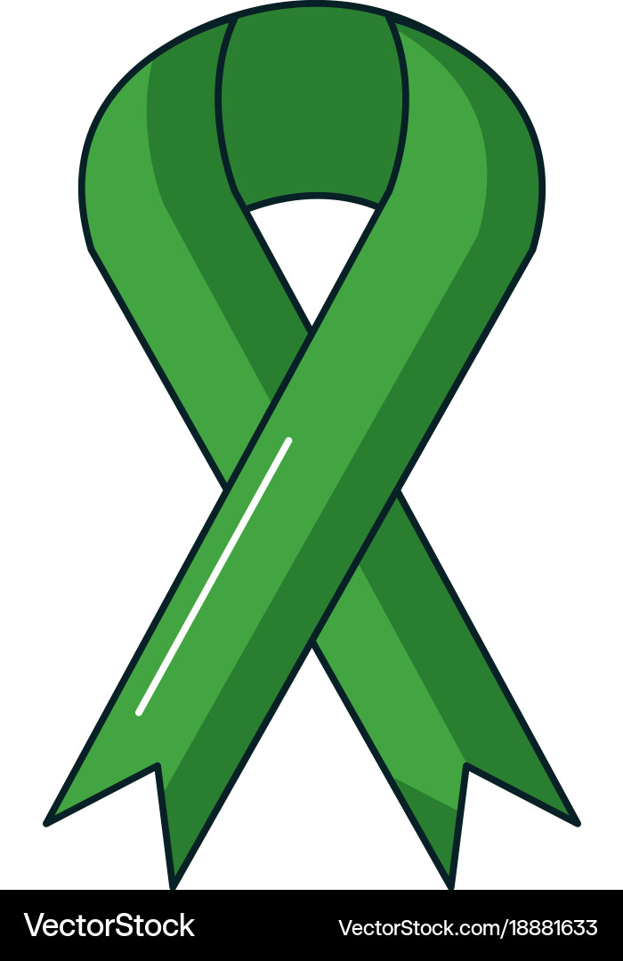 Ribbon campaign isolated icon Royalty Free Vector Image