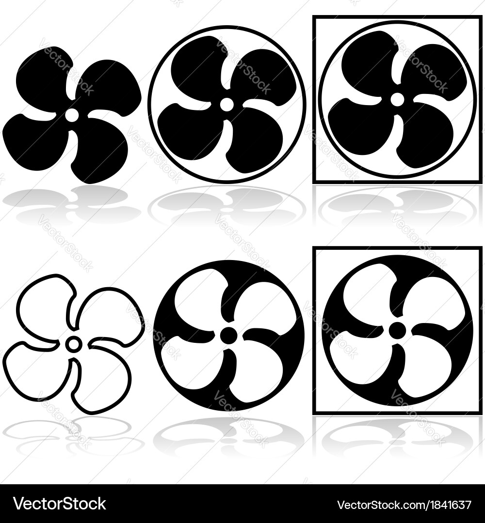 Fan icon Royalty Free Vector Image - VectorStock