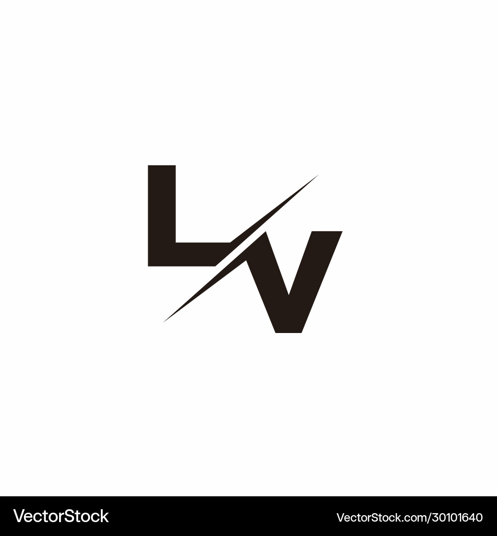 Logo monogram slash concept with modern designs Vector Image