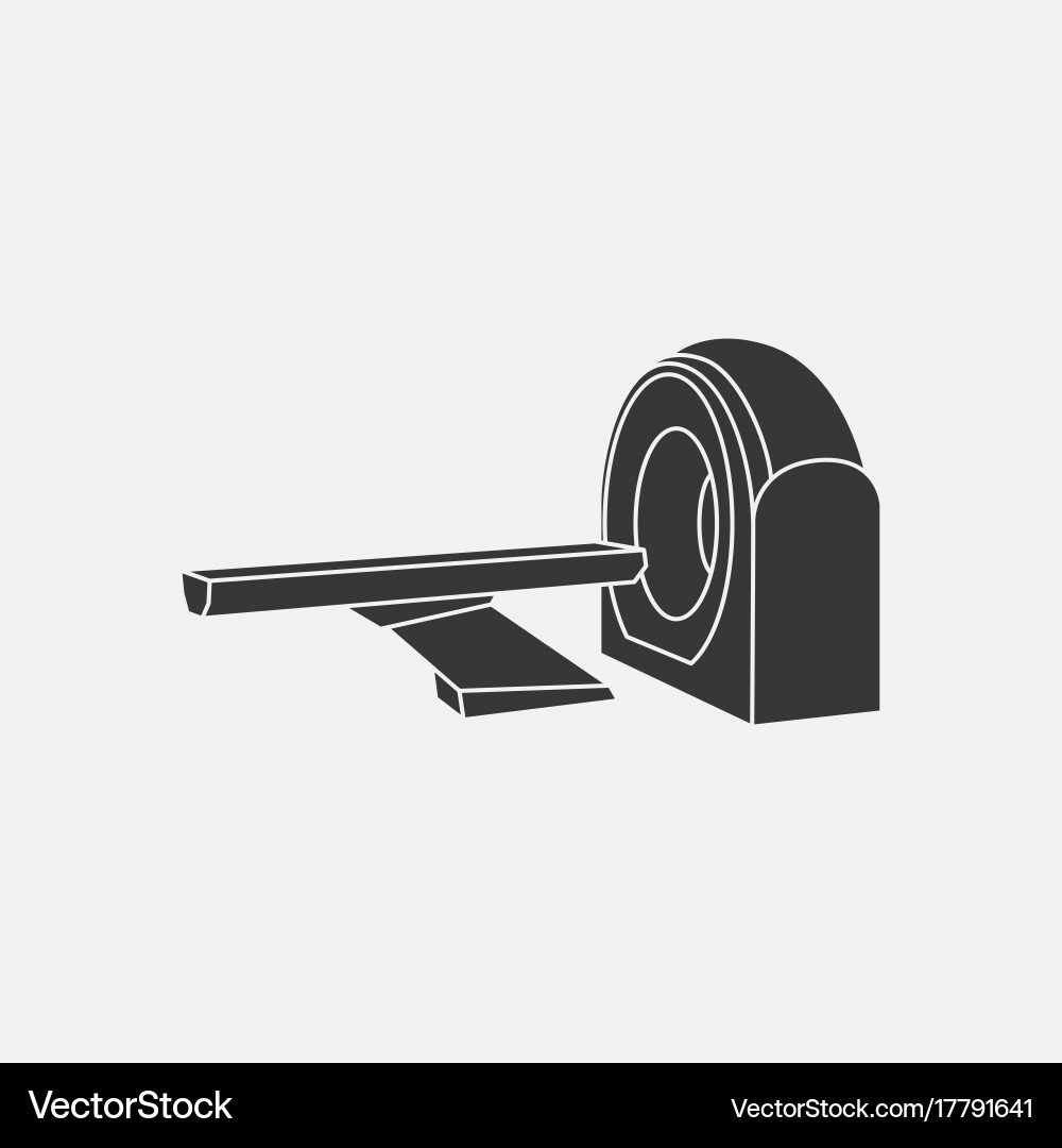 Ct scanner machine icon symbol Royalty Free Vector Image