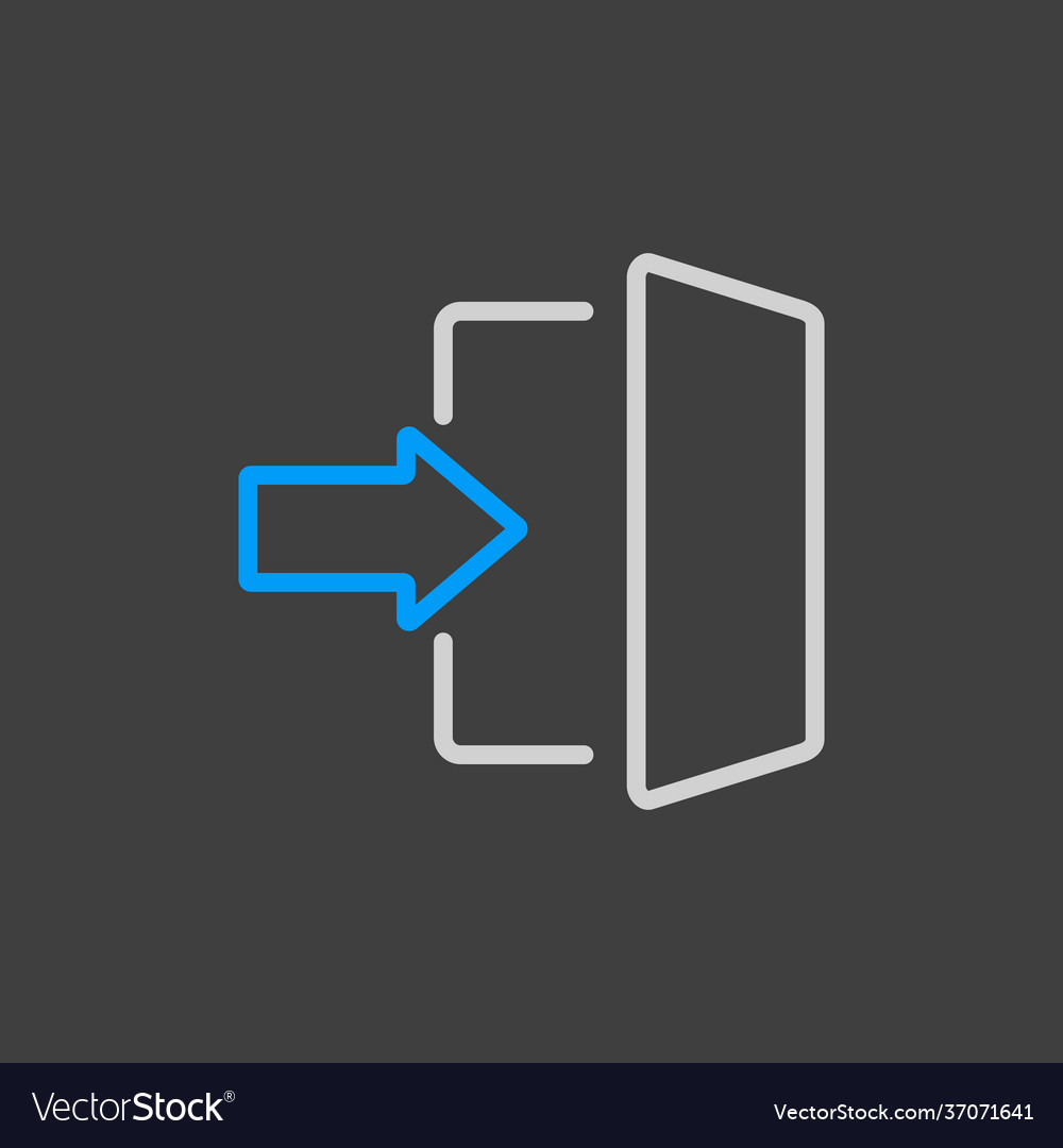 Login button icon in trendy flat style Royalty Free Vector Login button icon in trendy flat style Royalty Free Vector