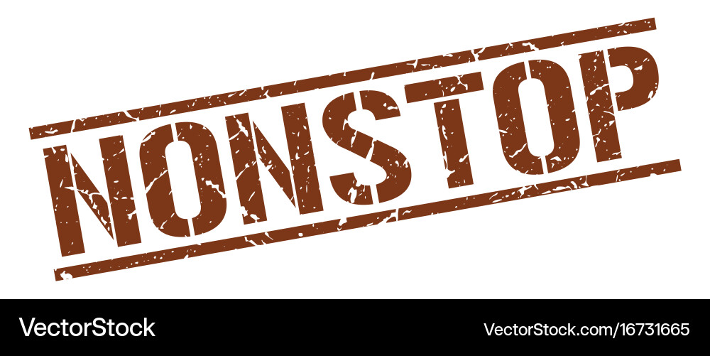 Nonstop stamp Royalty Free Vector Image - VectorStock
