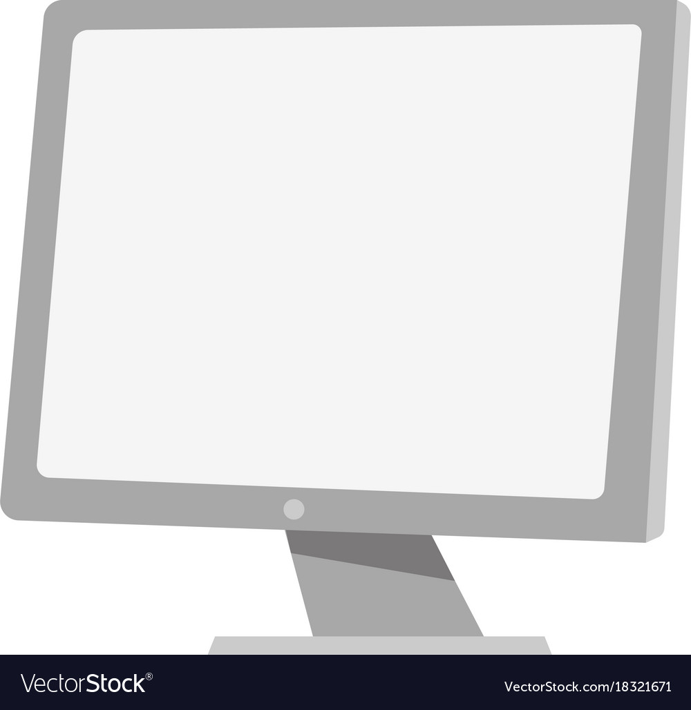 Computer monitor cartoon Royalty Free Vector Image