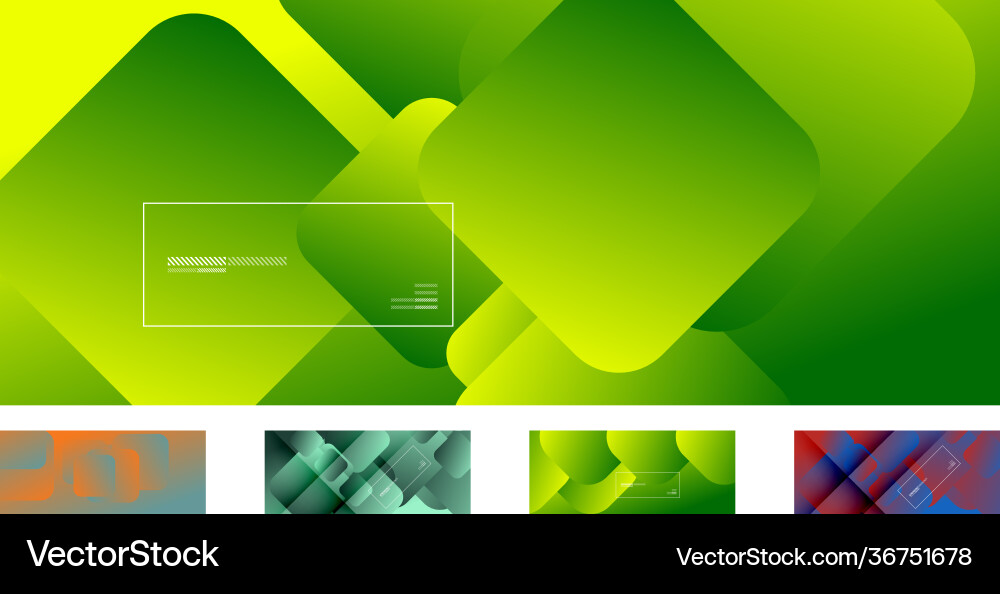 Set square shapes composition geometric Royalty Free Vector