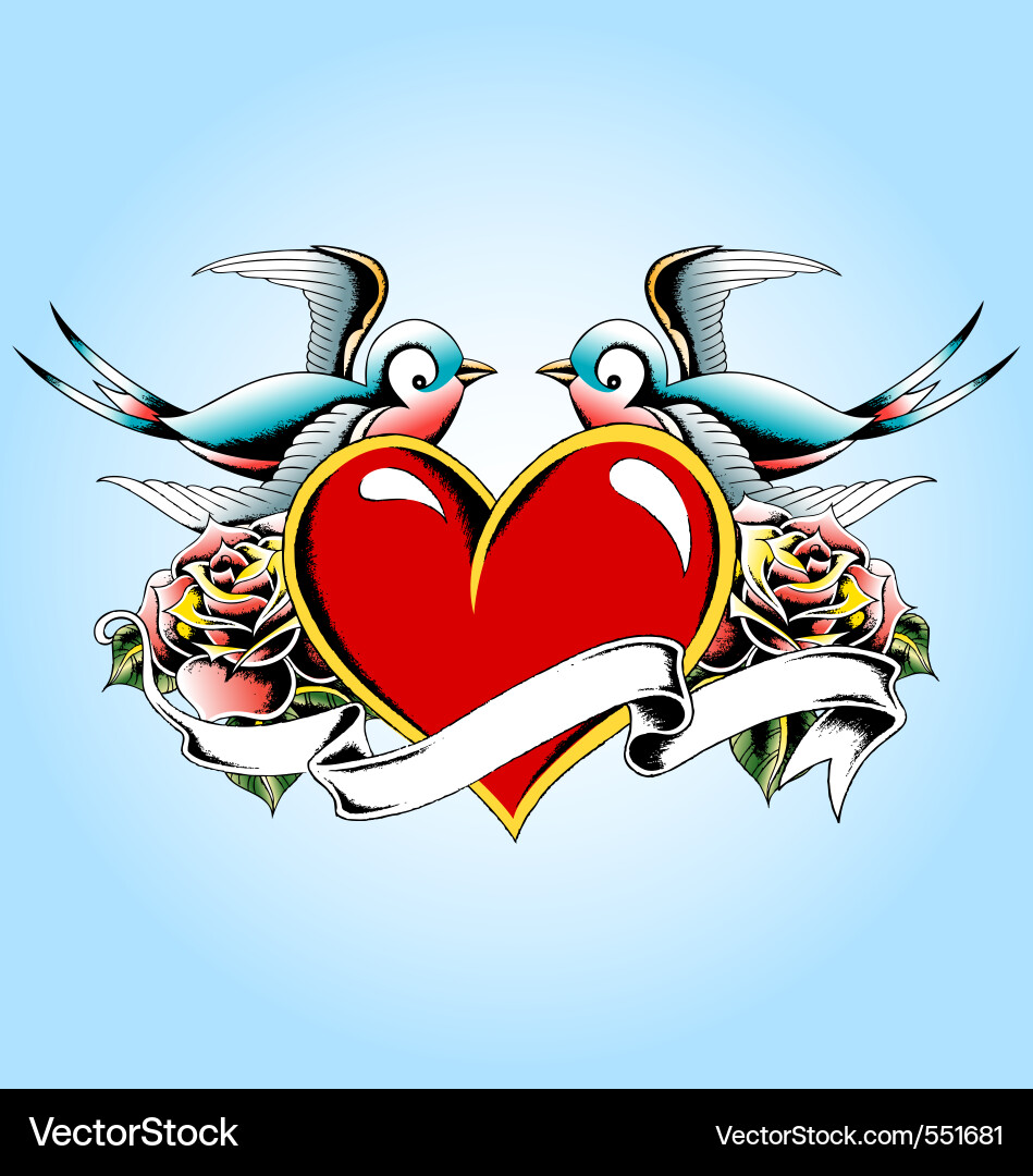 Bird tattoo Royalty Free Vector Image - VectorStock