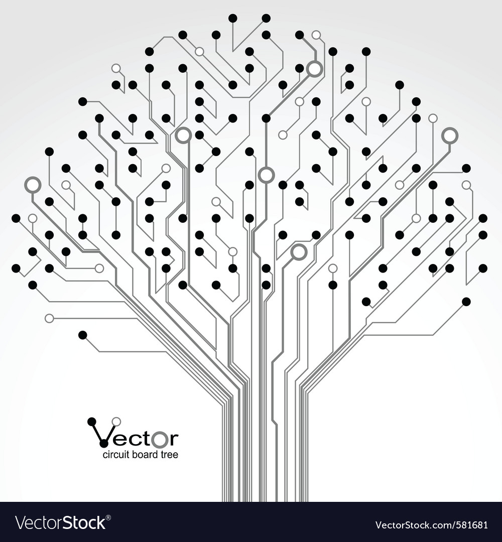 Circuit board pattern Royalty Free Vector Image