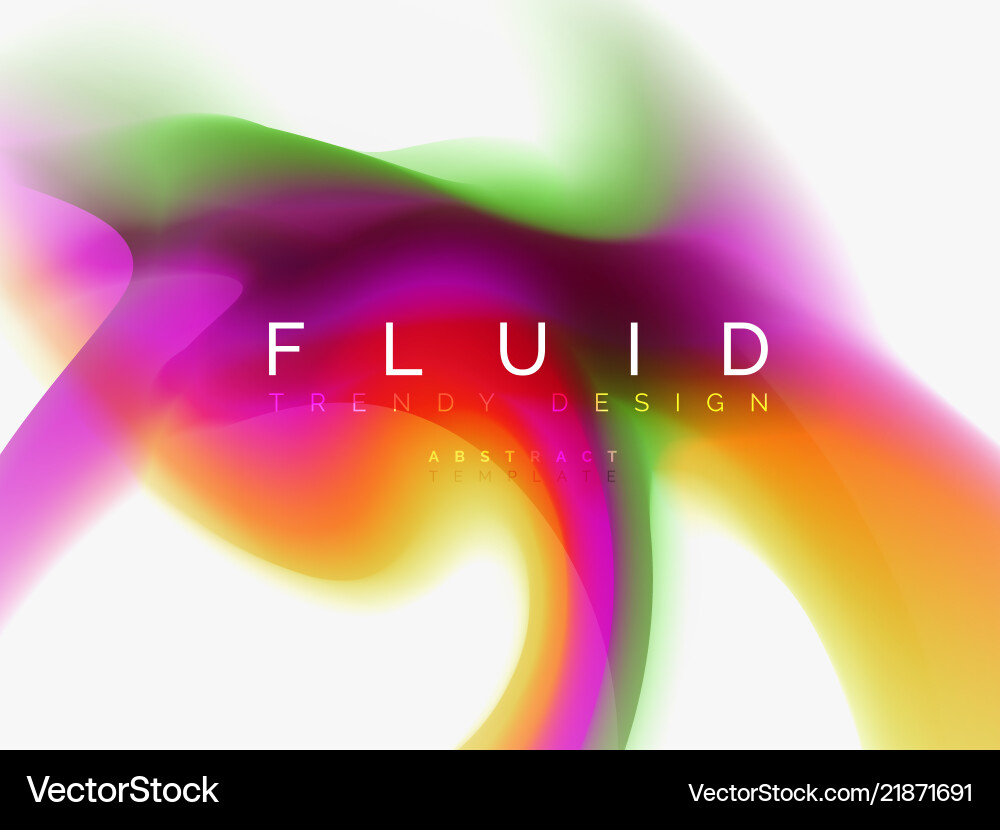 Background abstract fluid colors design Royalty Free Vector
