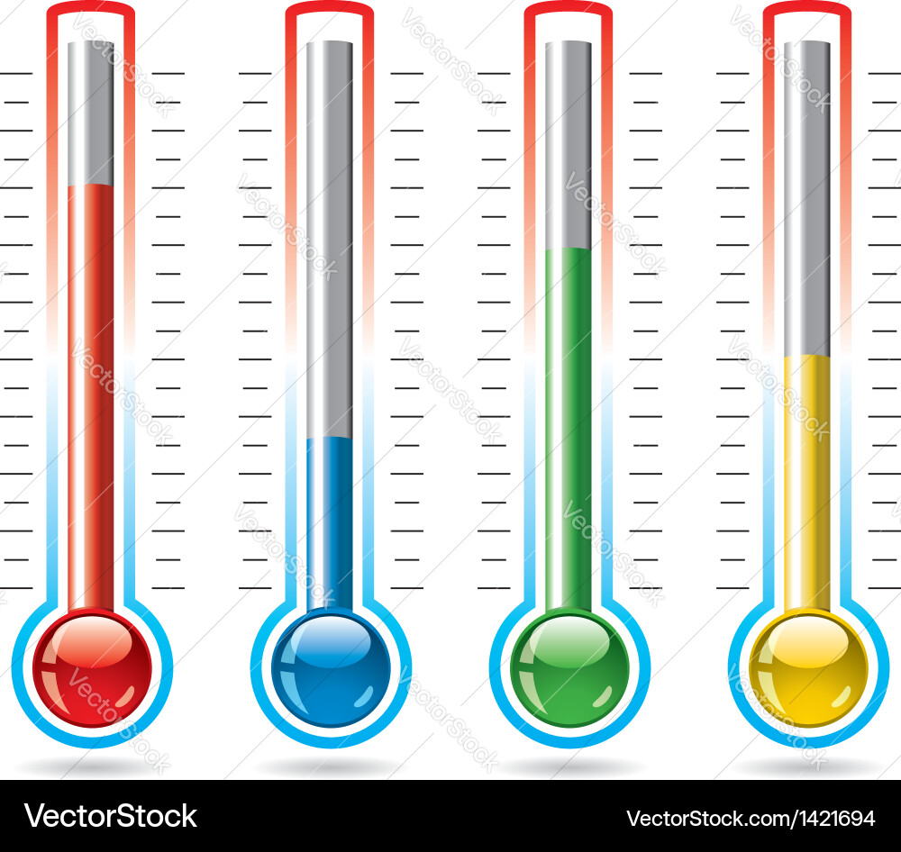 Thermometers Royalty Free Vector Image - VectorStock