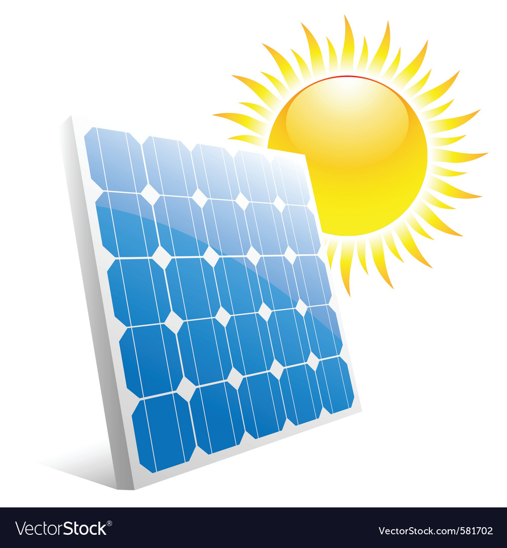 Solar panel Royalty Free Vector Image - VectorStock