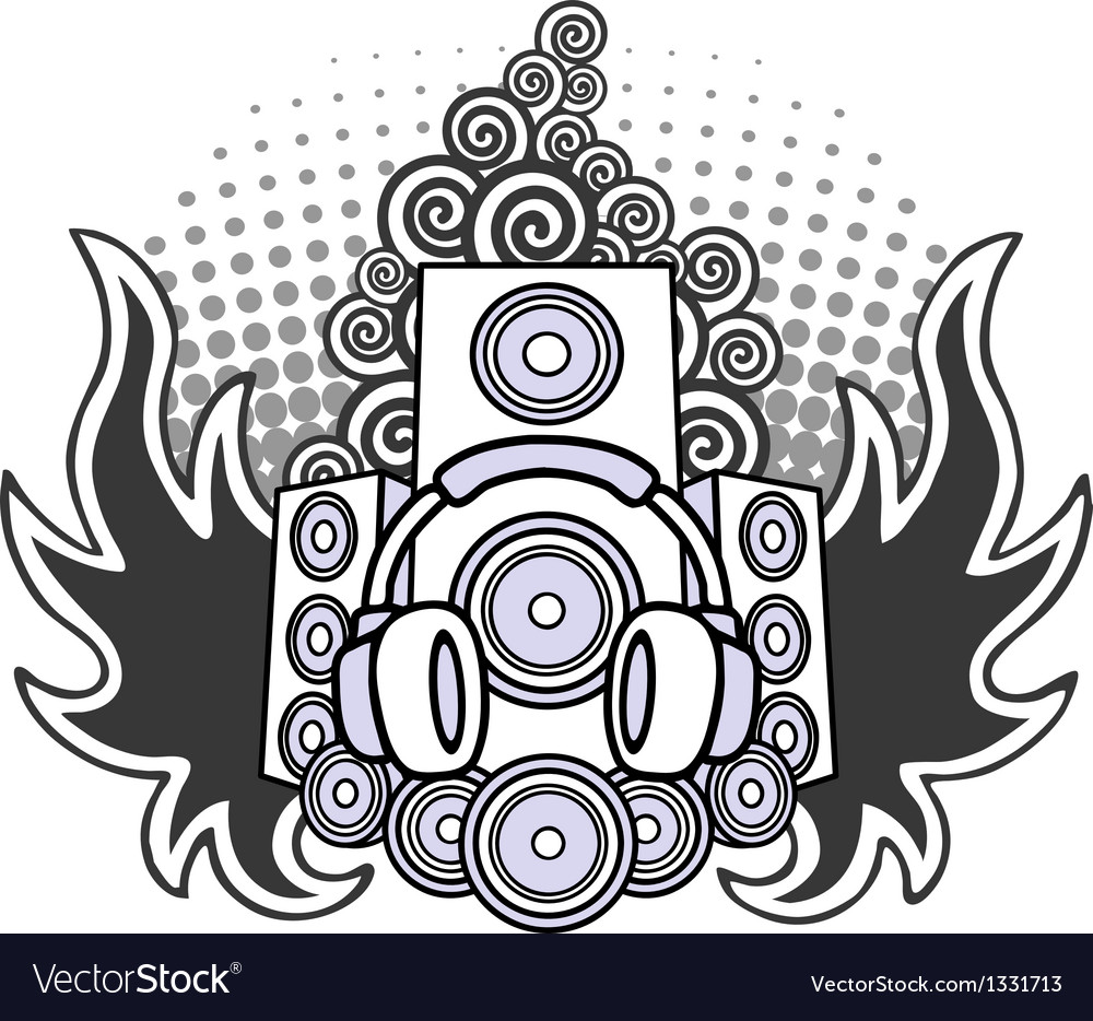 Subwoofer Royalty Free Vector Image - VectorStock
