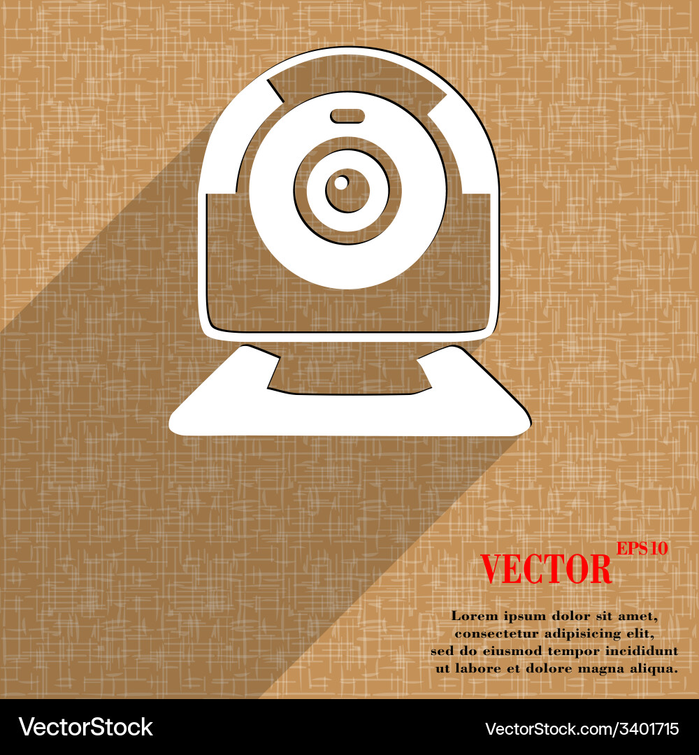 Webcam icon symbol flat modern web design Vector Image
