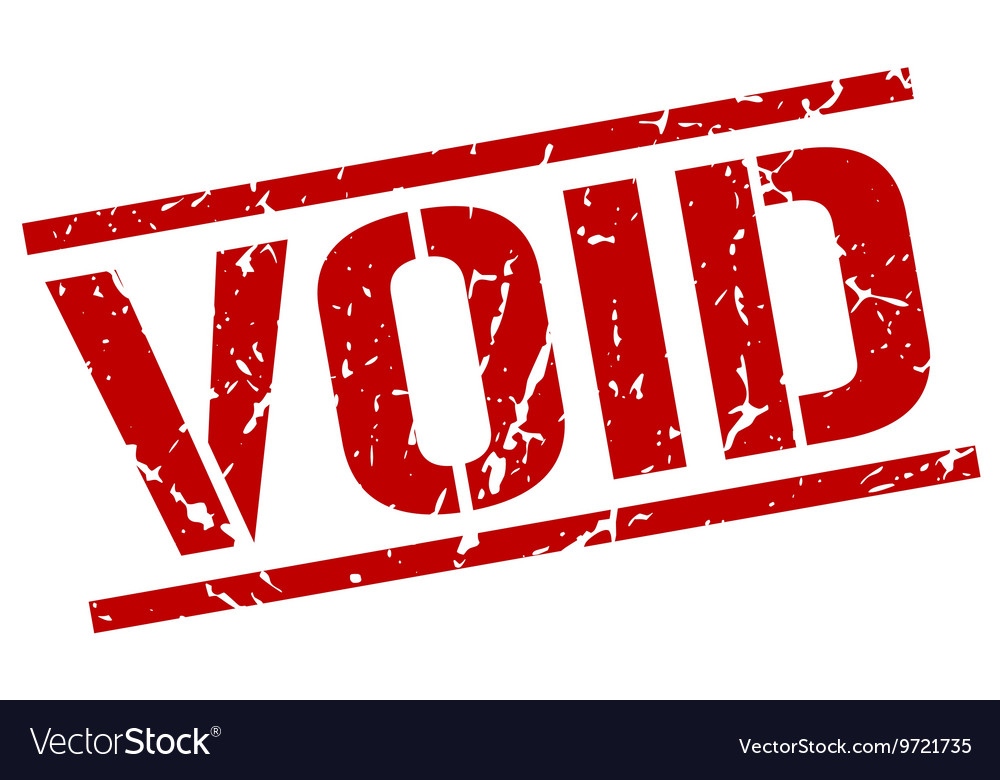 Void stamp Royalty Free Vector Image - VectorStock