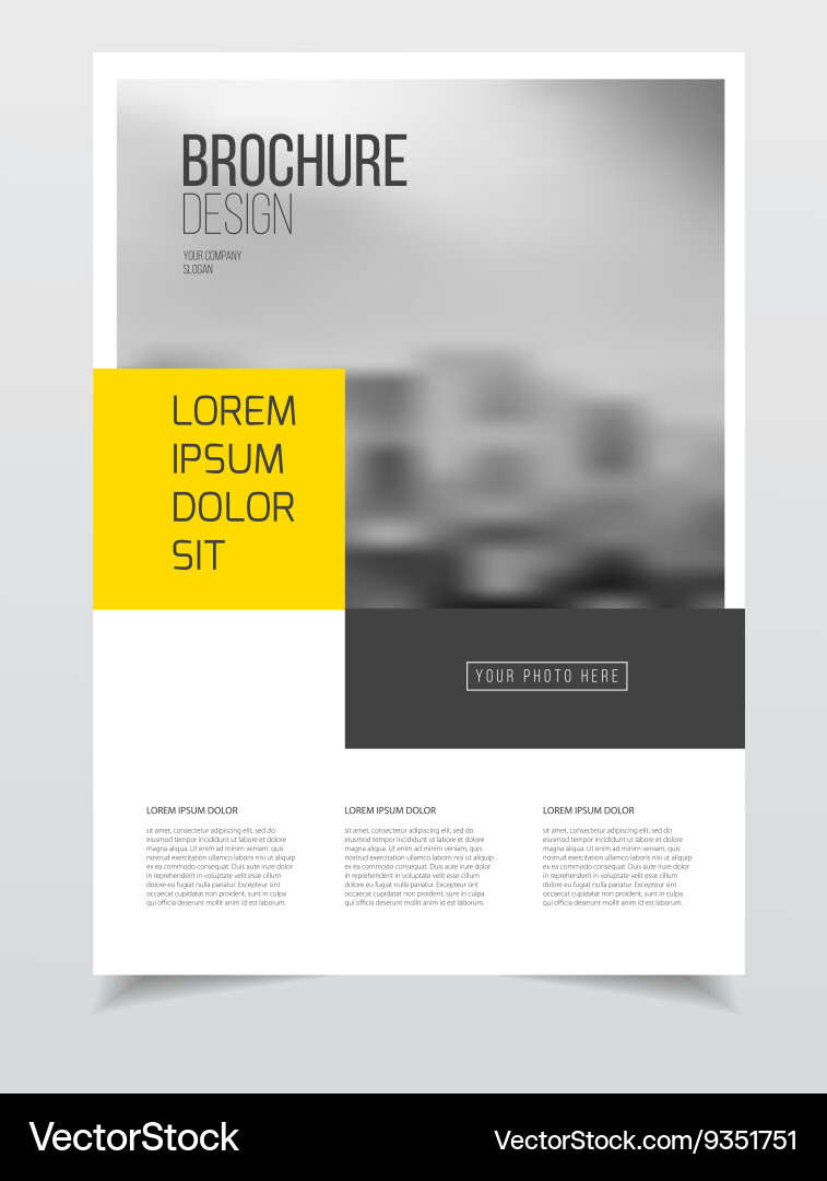 Corporate business document template Royalty Free Vector