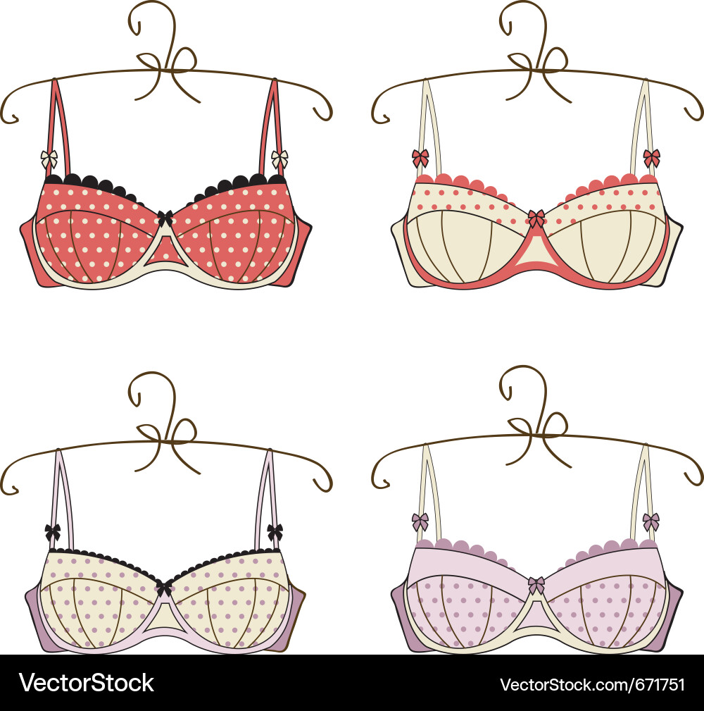 Womans bra Royalty Free Vector Image - VectorStock