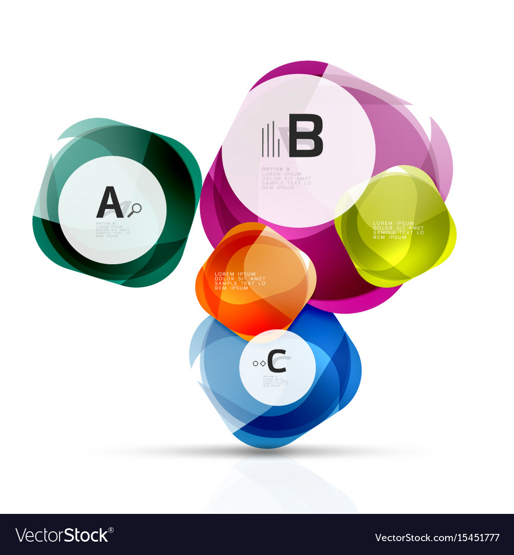 Glossy square elements Royalty Free Vector Image