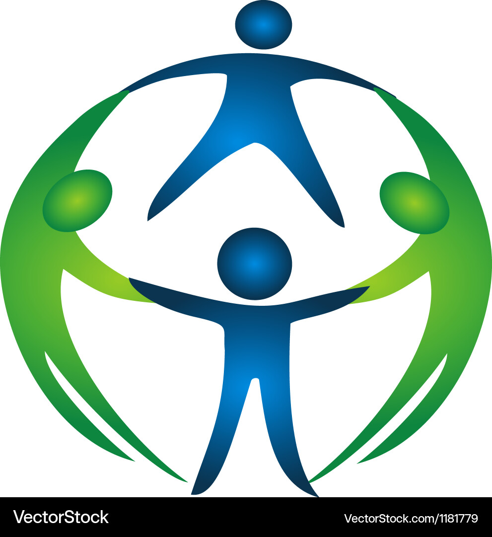 Group of teamwork logo Royalty Free Vector Image