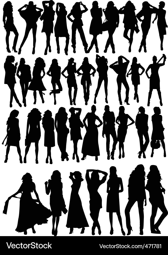 Glamour girl Royalty Free Vector Image - VectorStock