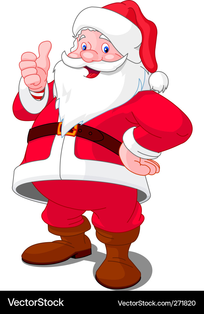 Cartoon Santa Royalty Free Vector Image - VectorStock
