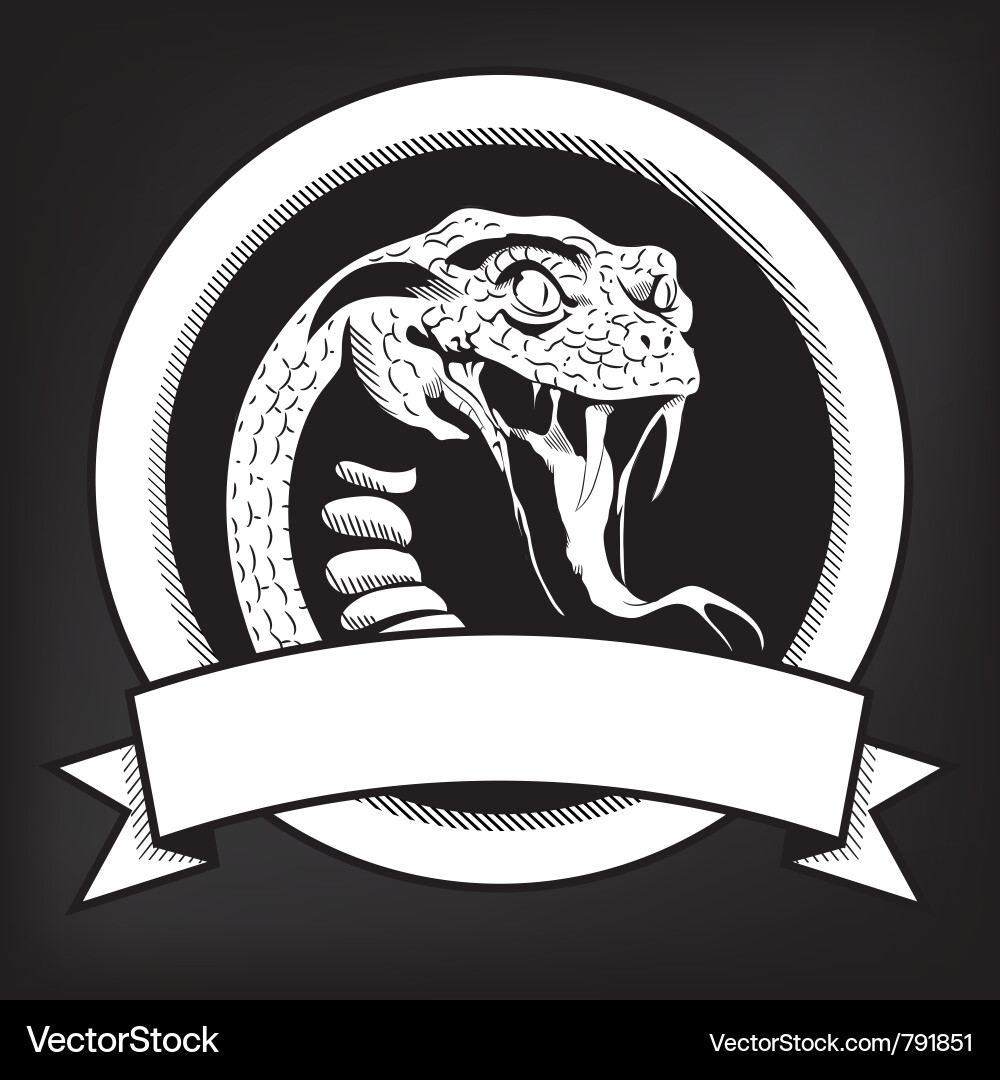 Snake emblem Royalty Free Vector Image - VectorStock