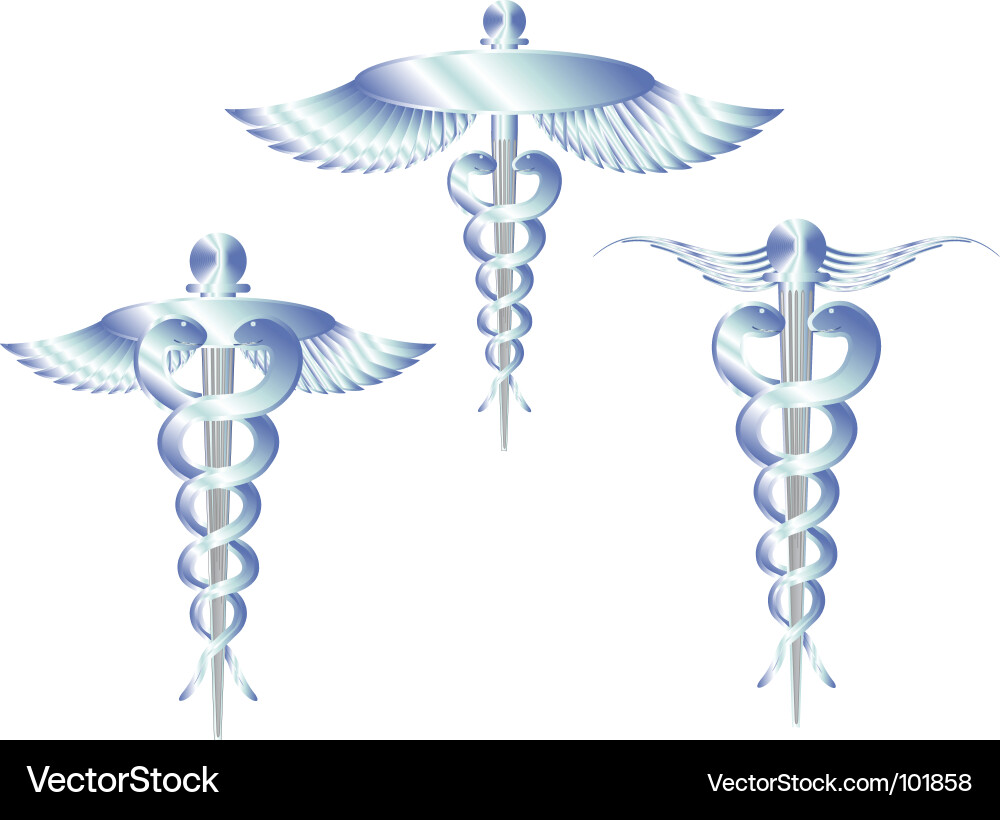 Caduceus logo Royalty Free Vector Image - VectorStock