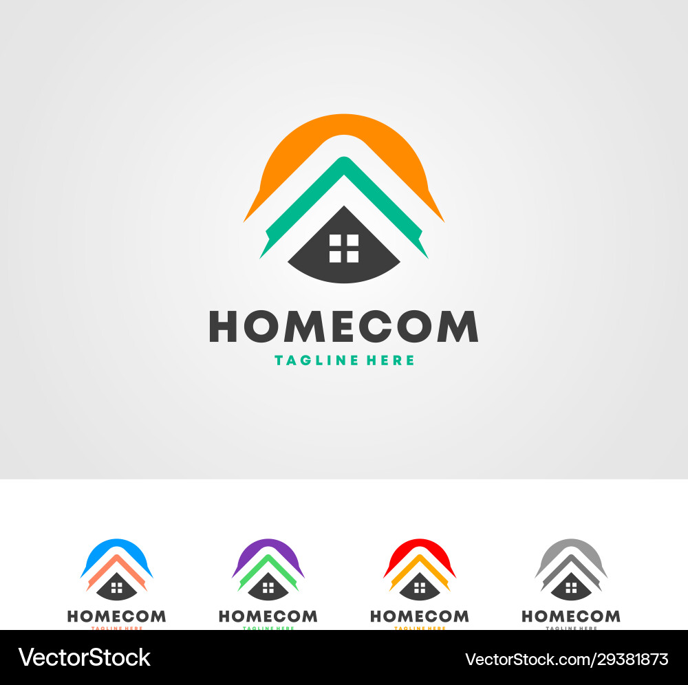 House property logo design template Royalty Free Vector