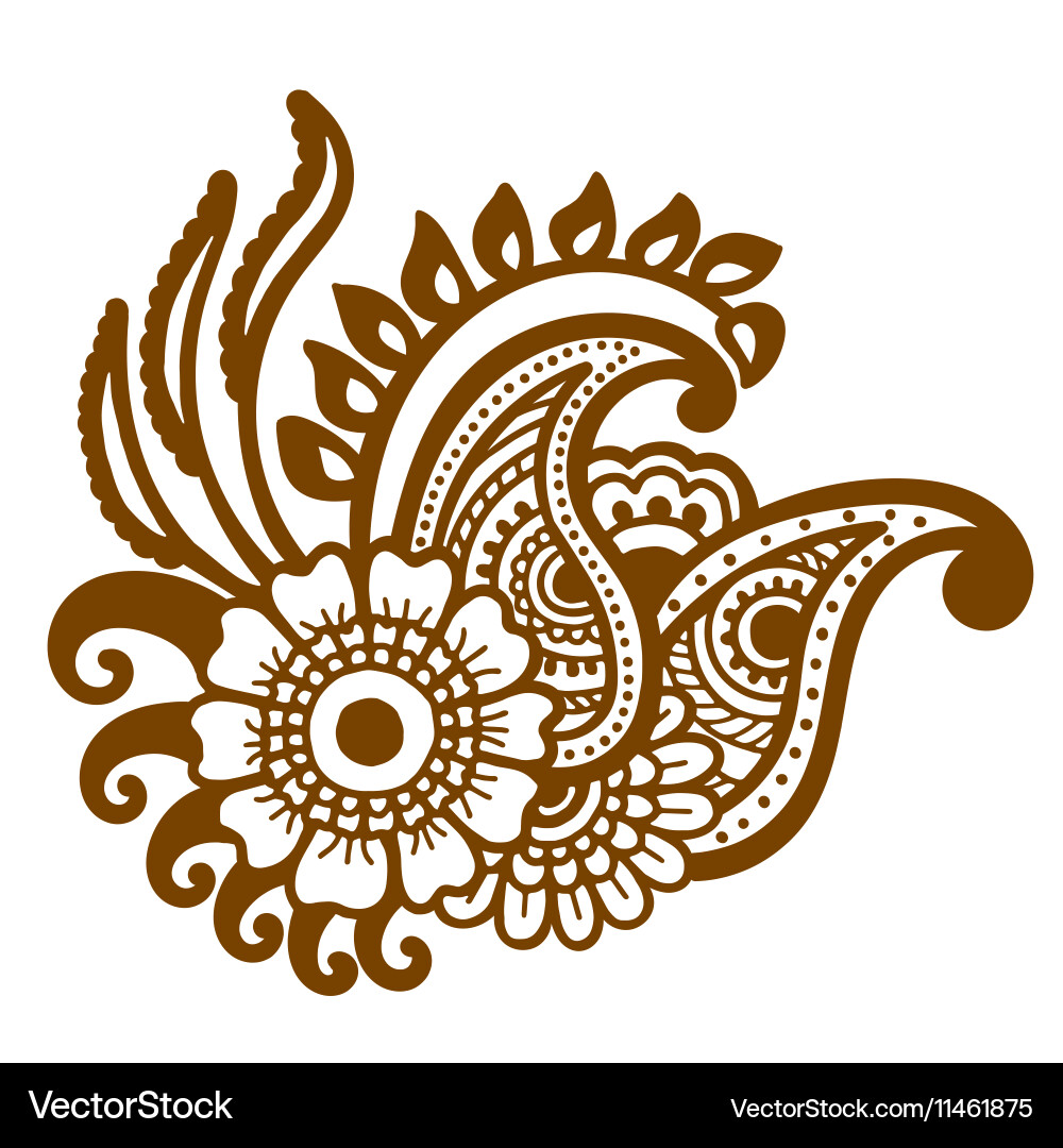 Mehndi design Patterns Royalty Free Vector Image