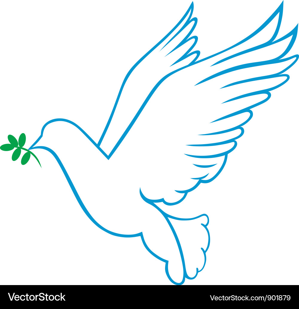 Dove symbol Royalty Free Vector Image - VectorStock