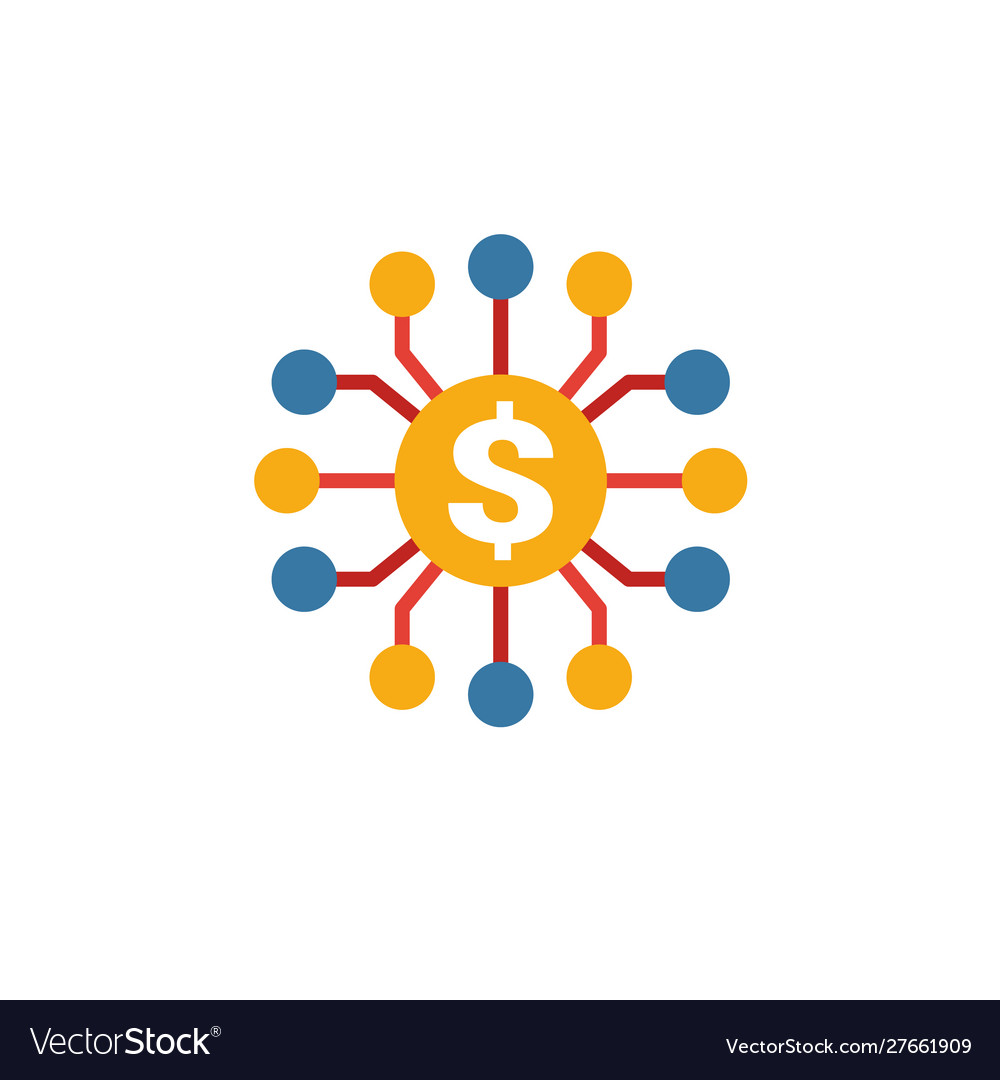 Fintech icon set four elements in different styles