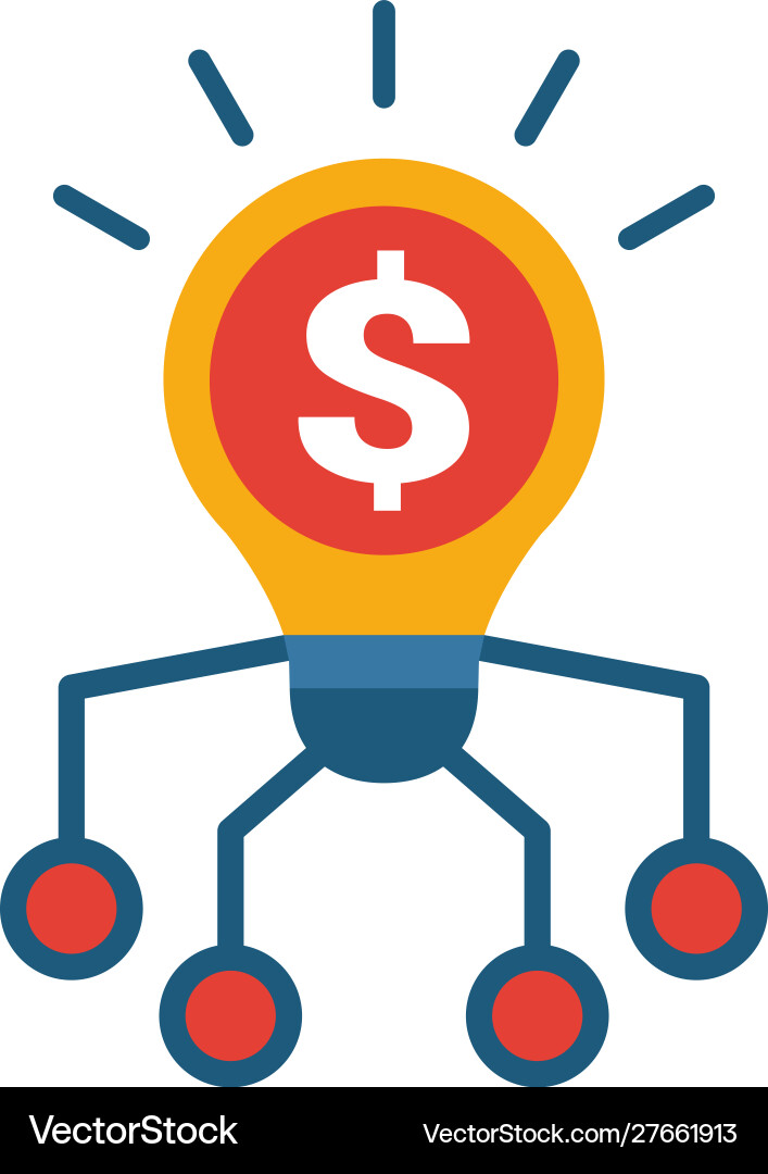 Fintech innovation icon set four elements Vector Image