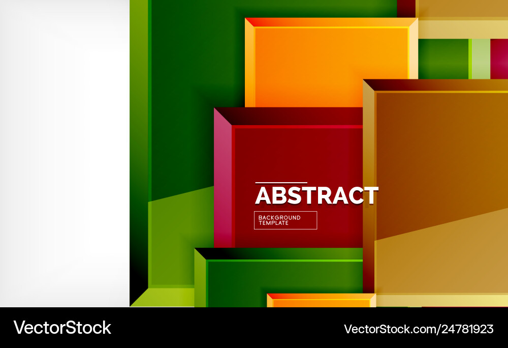Square abstract background glossy geometric Vector Image