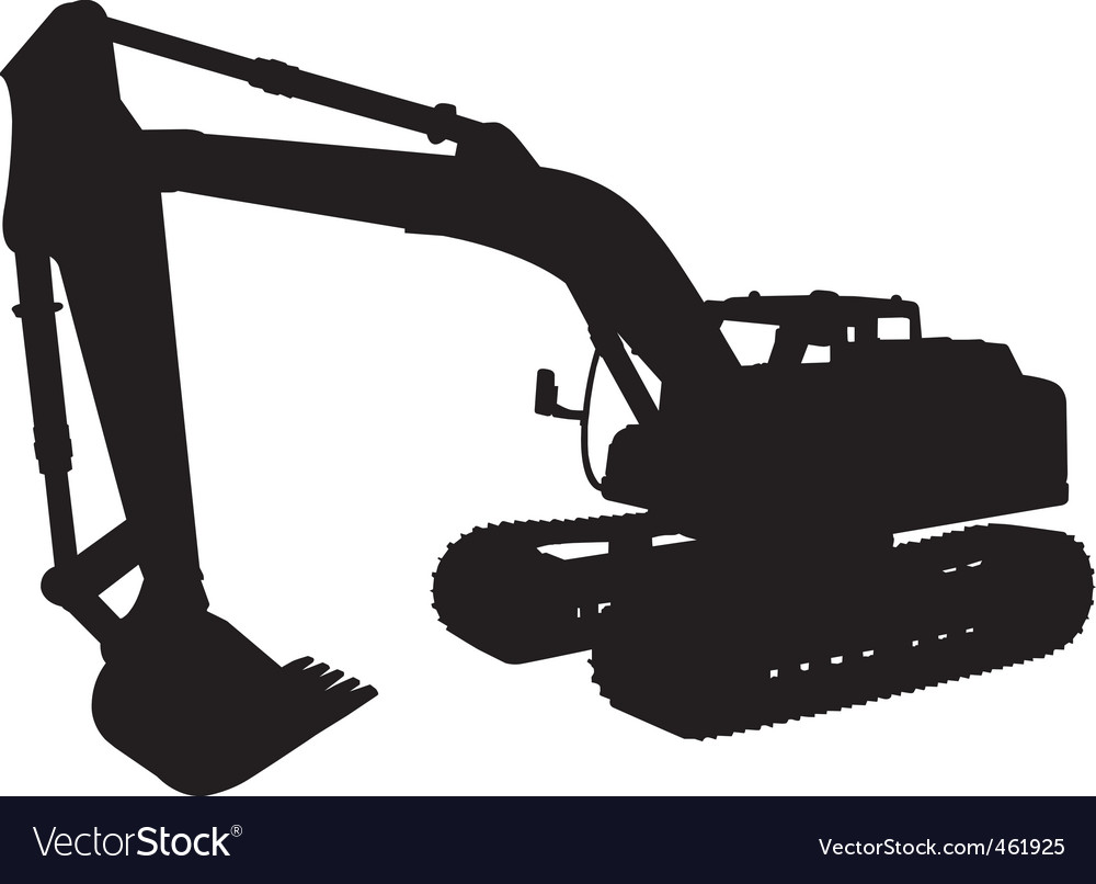 Excavator Royalty Free Vector Image - VectorStock