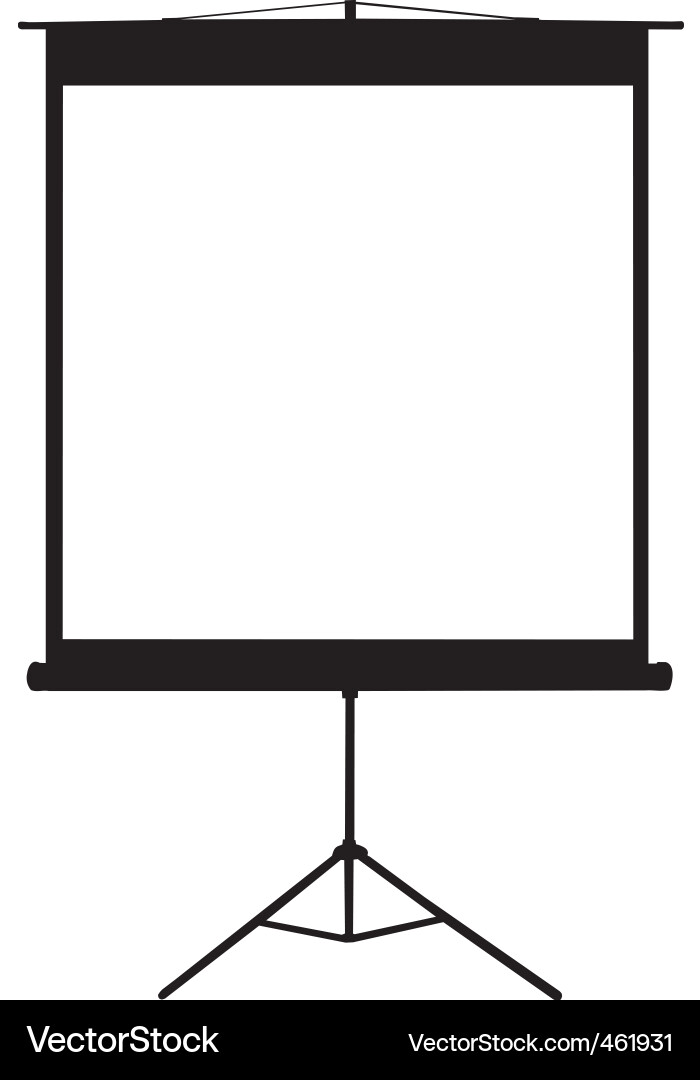 Projector screen Royalty Free Vector Image - VectorStock
