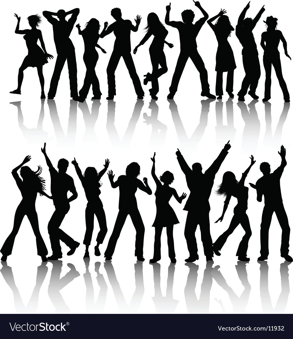 People dancing Royalty Free Vector Image - VectorStock