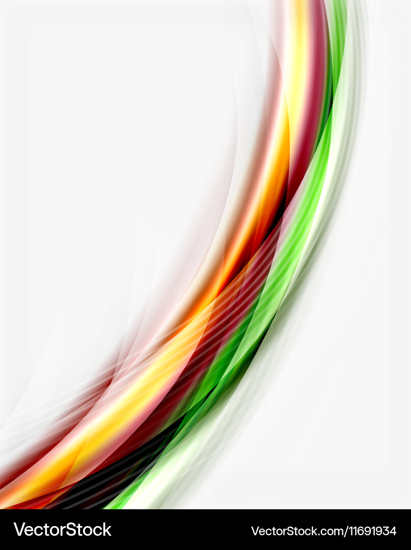 Glossy translucent wave template Royalty Free Vector Image