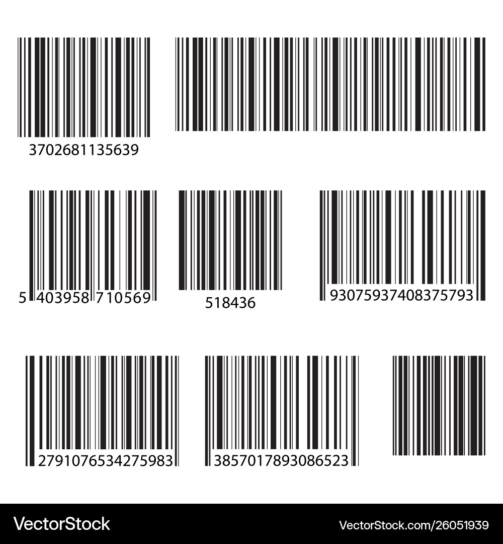 Barcode and number icon Royalty Free Vector Image