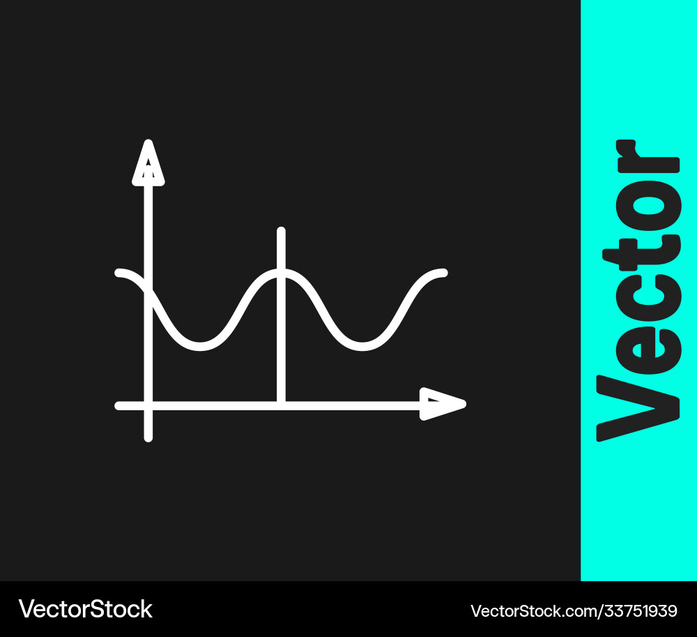 White line graph schedule chart diagram Royalty Free Vector