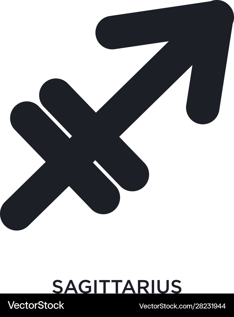 Sagittarius isolated icon simple element from Vector Image