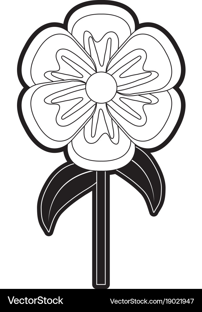 Flower stem Royalty Free Vector Image - VectorStock