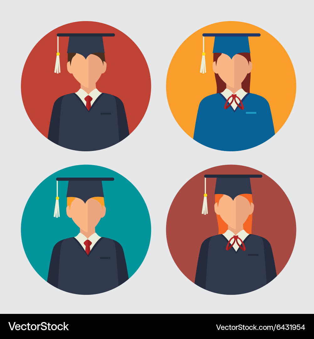 Academic education and elearning Royalty Free Vector Image