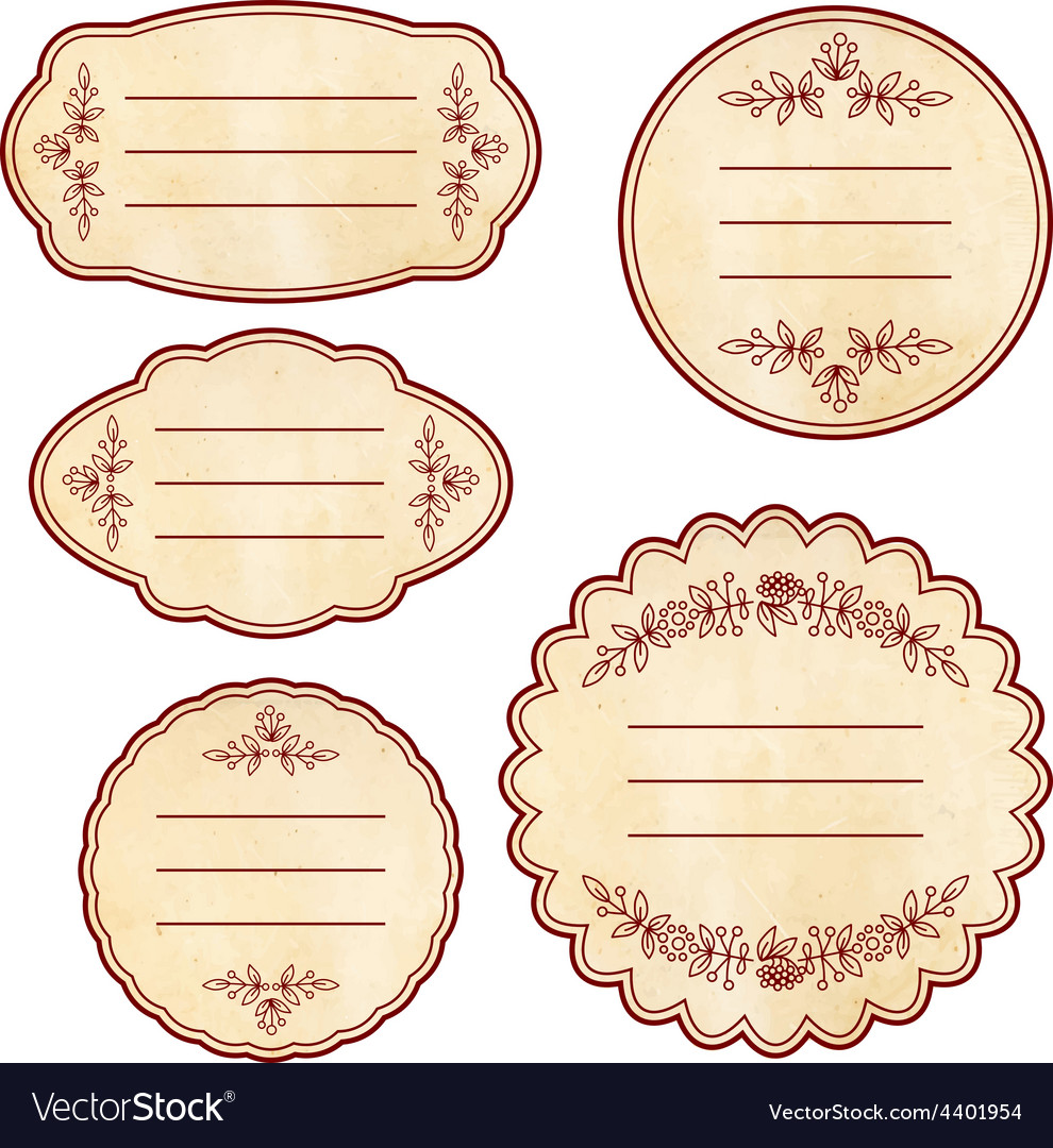 Vintage Sticker Royalty Free Vector Image - Vectorstock