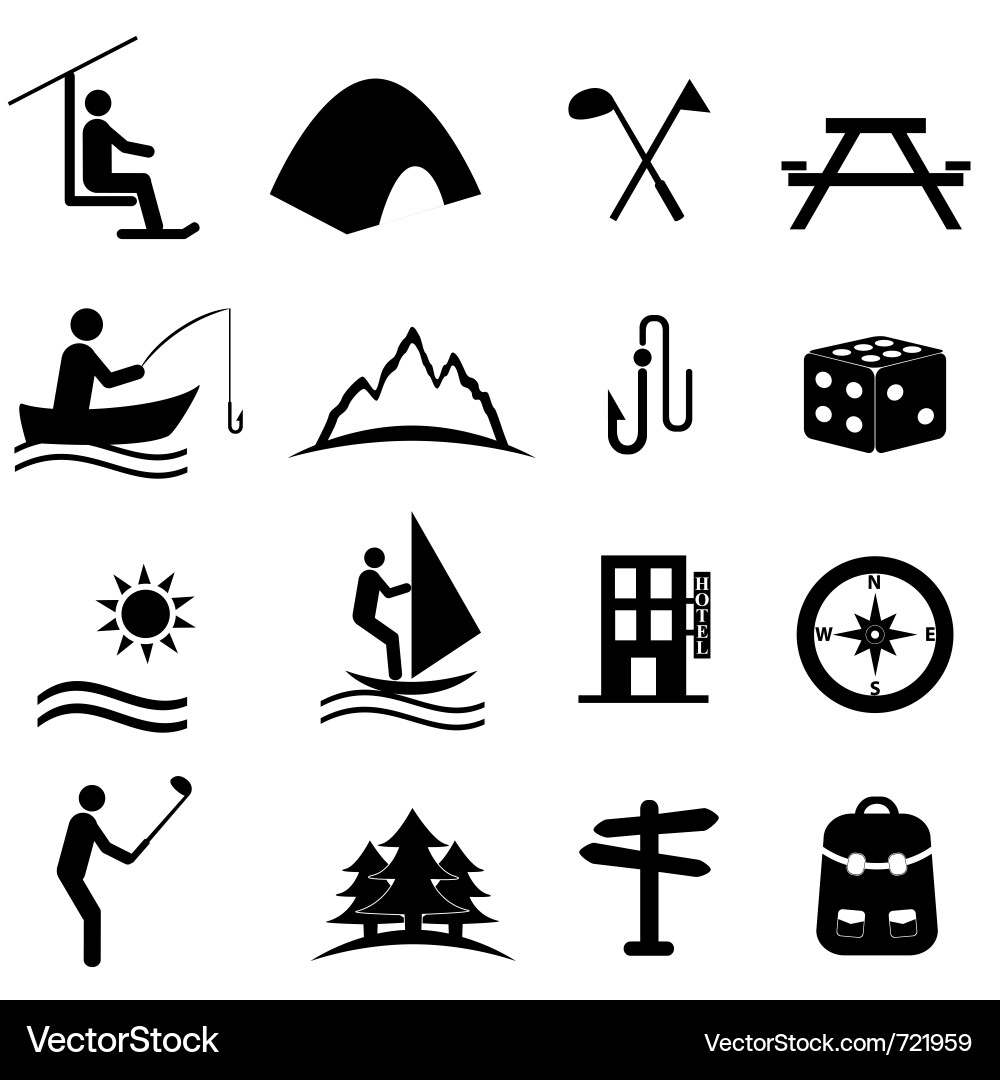 Outdoor activities Royalty Free Vector Image - VectorStock