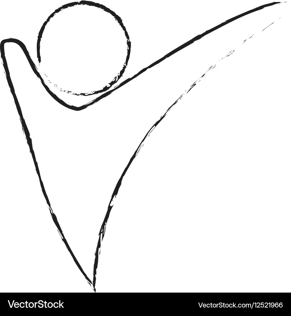 Abstract figure of human Royalty Free Vector Image