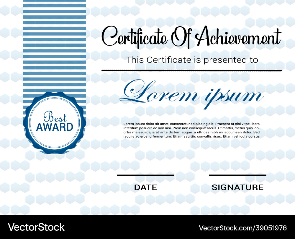 Modern premium certificate templates design Vector Image