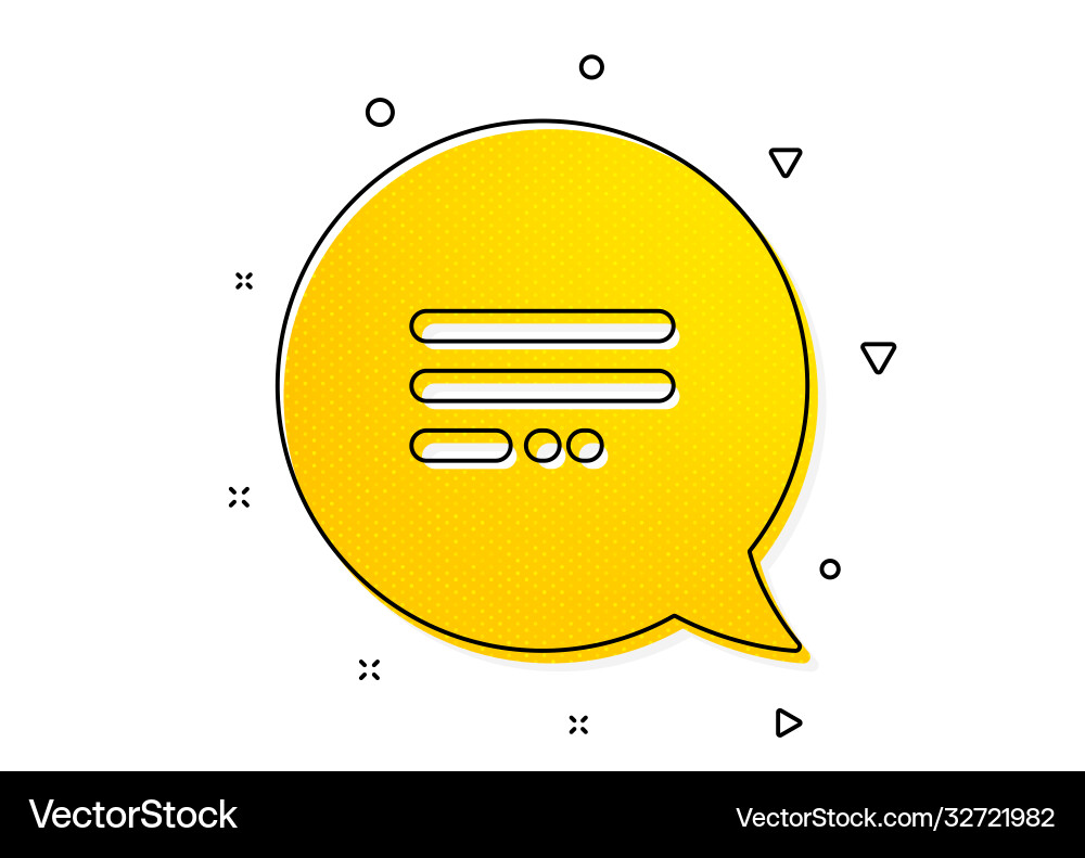 Text message icon chat comment sign speech Vector Image