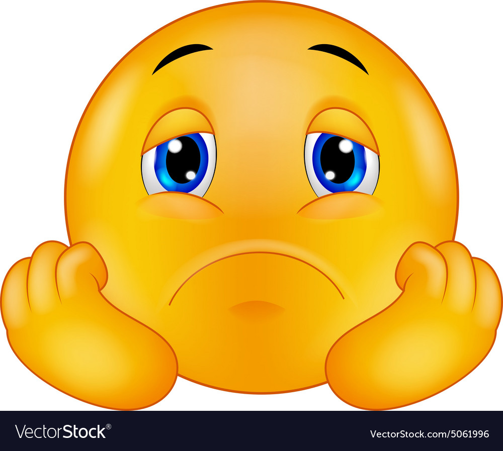 Sad smiley emoticon Royalty Free Vector Image - VectorStock Sad smiley emoticon Royalty Free Vector Image - VectorStock