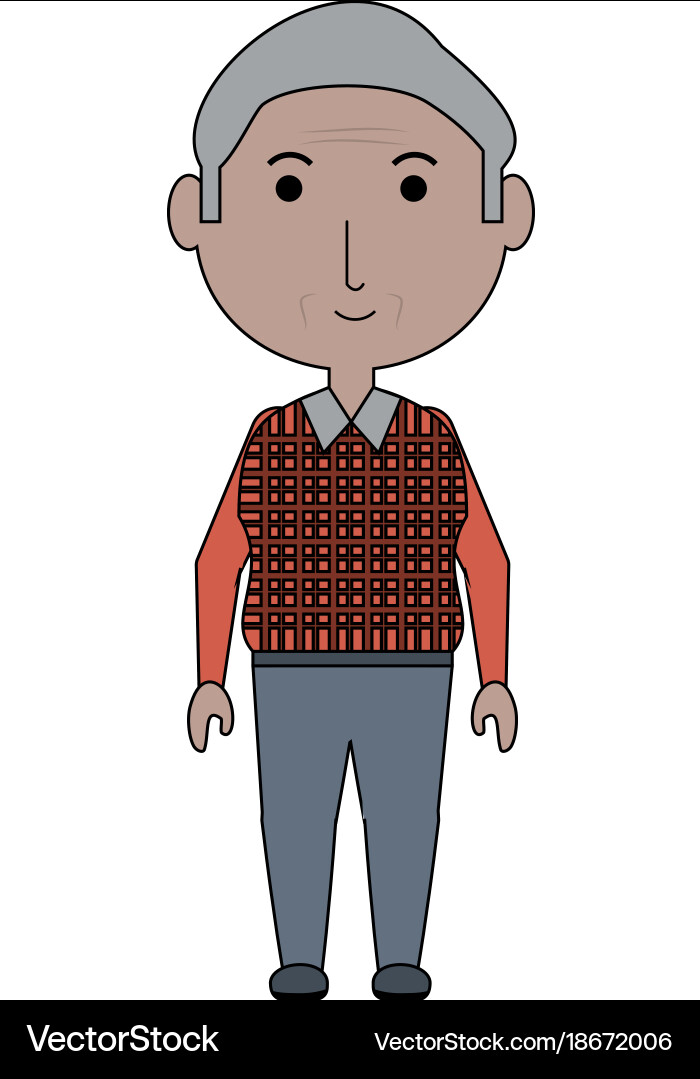 Elderly man icon Royalty Free Vector Image - VectorStock