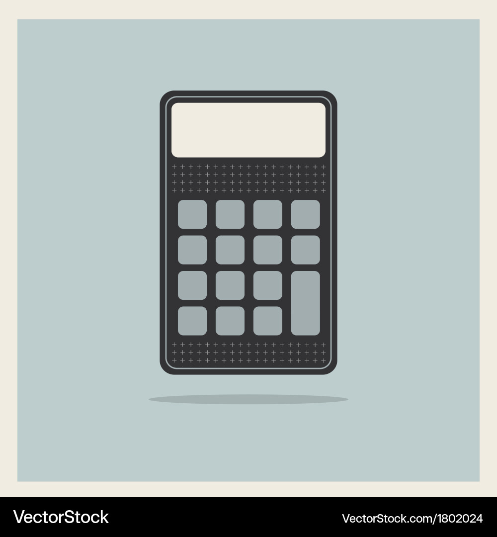 Classic finance accounting calculator Royalty Free Vector